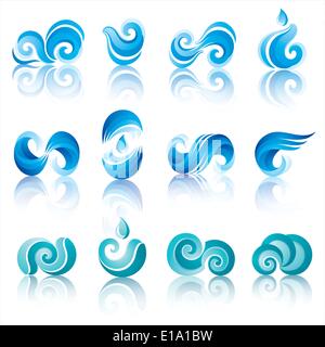 Element Wasser Symbole Vector Graphic illustration Design Vektor ...