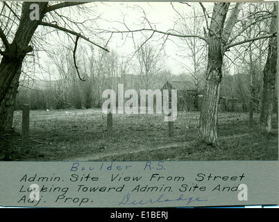 Die Boulder 4 Ranger Station im Deerlodge National Forest ist ein ...