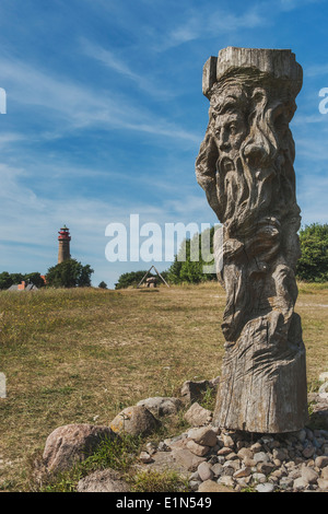Gott Skulptur Svantevit an die slawische Jaromarsburg am Kap Arkona ...