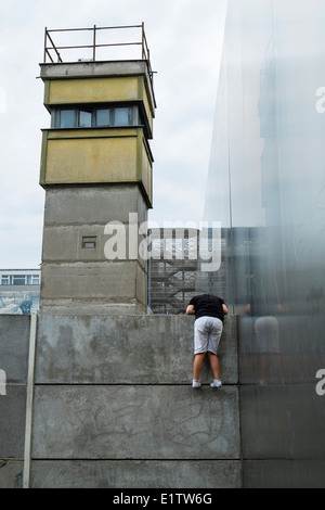 Ehemaligen Todesstreifen und Mauer nach dem Fall der Berliner Mauer ...