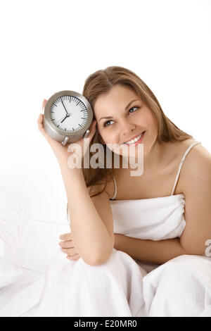 Wecker mit Smiley-Gesicht Stockfotografie - Alamy