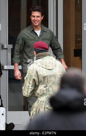 Tom Cruise und Emily Blunt Dreharbeiten Szenen aus dem neuen Film "Alle ...