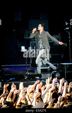 Band members from "The Script" Mark Sheehan, left, Danny O'Donoghue ...