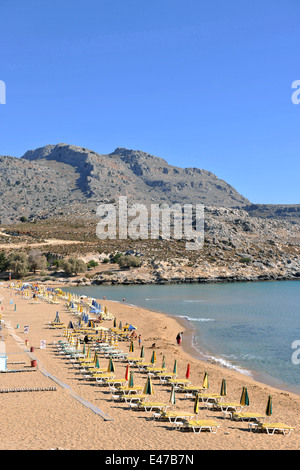 Griechenland, Rhodos, Charaki, Agathi beach Stockfotografie - Alamy