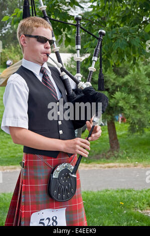 Junge Kilt Dudelsack Musik März Tanzkultur irischen Scotch Show ...