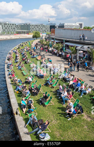 Strandbar, Hauptstadt Strand der Spree, Berlin-Mitte, Berlin ...