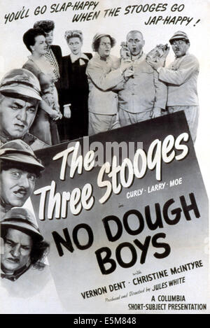 KEIN Teig BOYS, Curly Howard, Larry Fine, Moe Howard (von links nach ...