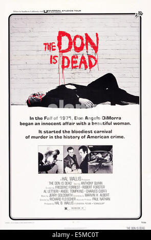Die DON ist tot, Anthony Quinn, 1973 Stockfotografie - Alamy