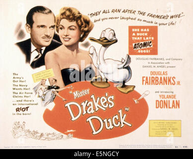MISTER DRAKES Ente, von links, Yolande Donlan, Douglas Fairbanks, Jr ...