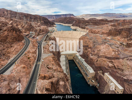 Lake Mead Stausee hinter dem Hoover Dam im Black Canyon des Colorado ...