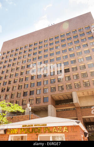 New York City Polizei Hauptquartier, Besuchereingang, One Police Plaza ...
