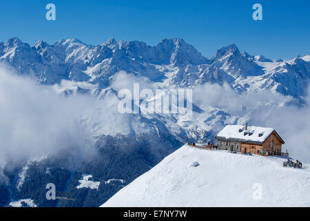 Schweiz-Hütte SAC Montblanc Berg Berge Landschaft Kanton Wallis Winter Alpenpanorama Alpen Hütte ...