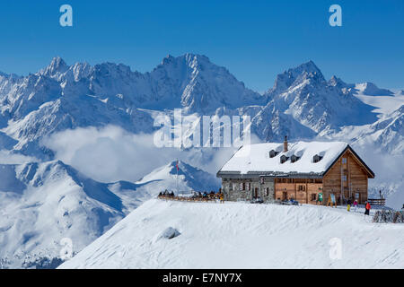 Schweiz-Hütte SAC Montblanc Berg Berge Landschaft Kanton Wallis Winter Alpenpanorama Alpen Hütte ...