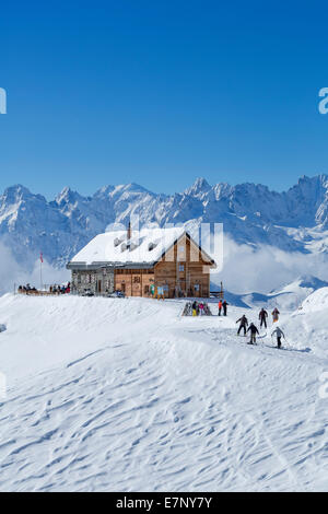 Schweiz-Hütte SAC Montblanc Berg Berge Landschaft Kanton Wallis Winter Alpenpanorama Alpen Hütte ...
