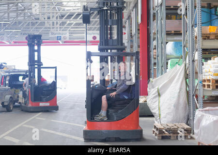 Draufsicht der Gabelstapler Stockfoto, Bild: 31448439 - Alamy