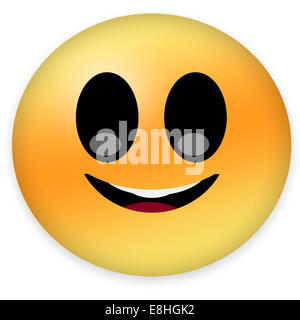 Smiley mit Gesichtsausdruck. Smiley Emoticon in die Augen Stockfoto ...