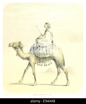 Eine Illustration aus Conrads Werk von 1859, mit einer Skizzenkarte und Zeichnung von Tineh und ...