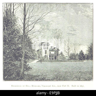 Diese Illustration von Farmer aus dem Jahr 1884 zeigt die Residenz von ...
