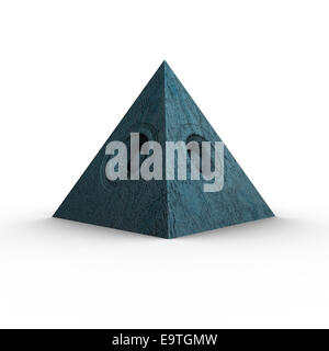 3D Pyramide Grunge alte Lautsprecher sound-system Stockfotografie - Alamy