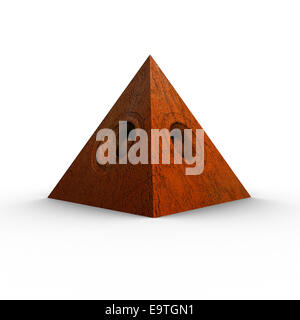 3D Pyramide Grunge alte Lautsprecher sound-system Stockfotografie - Alamy