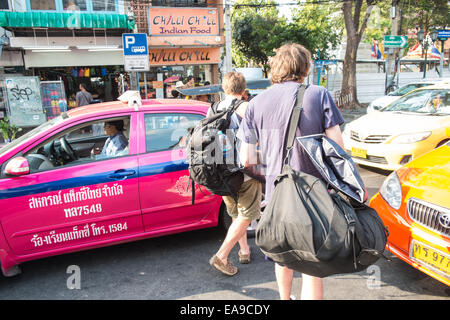 Hippie, Hippies, Backpacker Mekka der Khaosan, Khao San Road, bunte ...