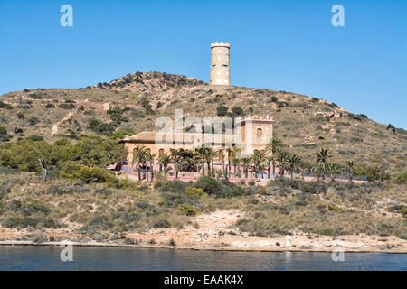 Die Isla Mayor O del Baron in das Mar Menor, Region Murcia, Südspanien ...