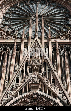 Straßburger Münster (Cathedrale Notre-Dame de Strasbourg), Elsass ...