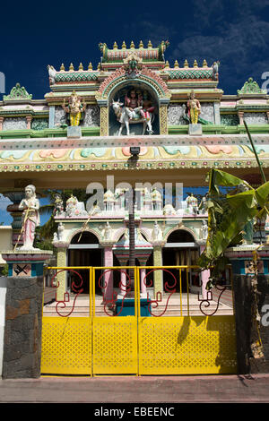 Mauritius, Cap Malheureux, dekoriert bunt hinduistischen Shiva Tempel ...