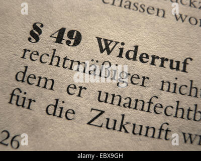 Gesetzestext im Gesetzbuch des nationalen deutschen öffentlichen Rechts ...