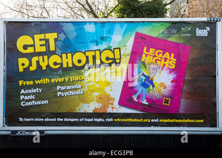Plakat Poster für die Gefahren von Legal Highs Stockfotografie - Alamy