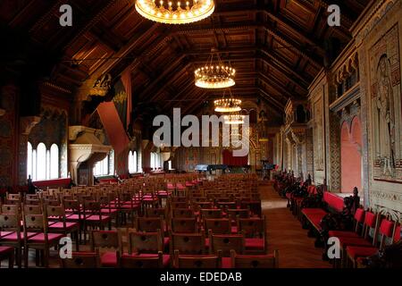 Der Knight_s-Halle der Wartburg. Wartburg ist eine Burg in der Nähe von ...