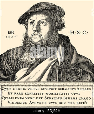 Sebald Beham (Deutsch, 1500-1550), Wappen von h.s. Beham, 1544, Gravur ...