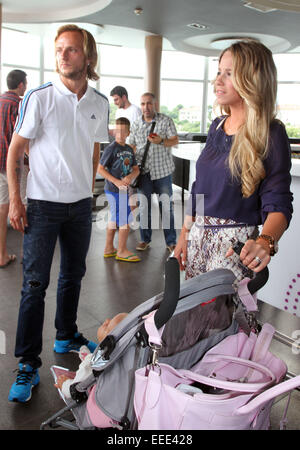 FC Barcelona Fußball-Spieler und die kroatischen Vertreter Ivan Rakitic ...