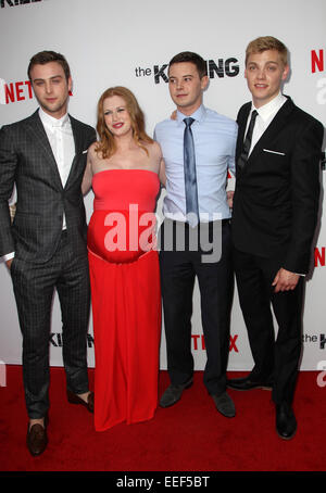 Sterling Beauson, Mireille Enos, Tyler Ross, Levi Meaden bei der ...