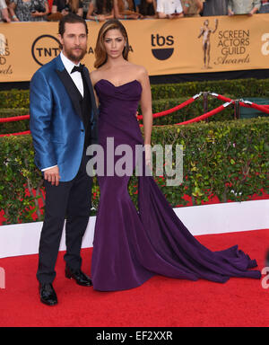 (L-R) Matthew McConaughey und Camila Alves kommen bei der "Sing ...