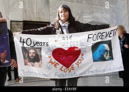 Athen, Griechenland. 30. Januar 2015. Die Tochter von Demis Roussos ...