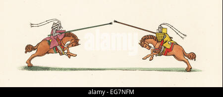 Mittelalterliche Ritter Ritterturniere Stockfotografie - Alamy