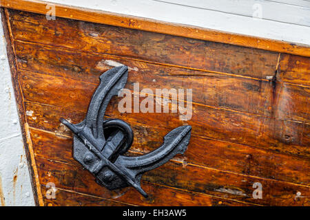 Nahaufnahme von Schiff Anker Stockfotografie - Alamy