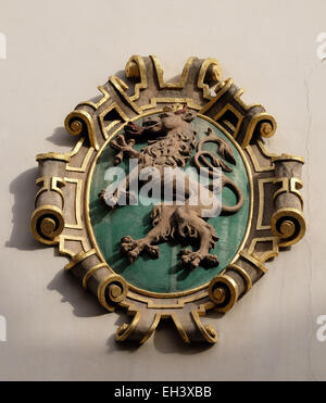 Fassade-Wappen auf der Landhaus-Altstadt Weltkulturerbe von der UNESCO ...