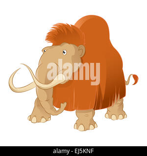 Niedlichen Mammut cartoon Vektor Abbildung - Bild: 100762230 - Alamy