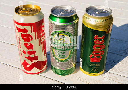 Salzburger Stiegl, Ottakringer Gambrinus, Egger, Bierdose, Dose, Dosen ...
