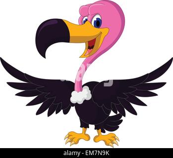 Vektor-Illustration Karikatur Geier Stock-Vektorgrafik - Alamy