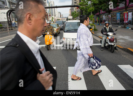 Sumo-Wrestling-Match, Tokio, Japan Stockfotografie - Alamy