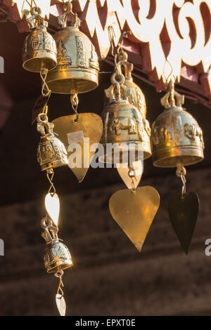 Glocken im Wind am Wat Phra, die Doi Suthep, Tempel, Chiang Mai, Nord ...