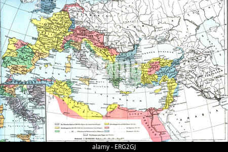 Karte des römischen Reiches Stockfoto, Bild: 6564799 - Alamy