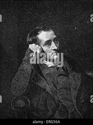 Samuel Crompton (1753-1827), englischer Erfinder. Seine Spinning Mule ...