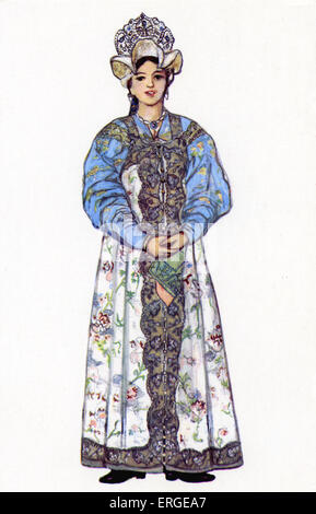 Russische Tracht - Illustration von N. Winogradowa. Mann trägt Kleidung ...