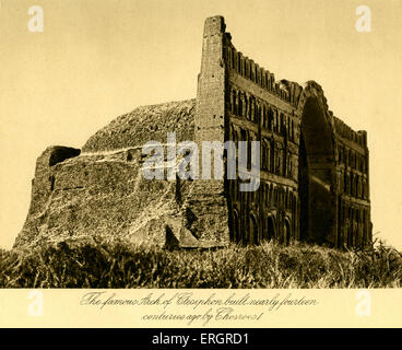 Der Bogen von Ktesiphon (Taq Kisra), Al Mada'in, Irak, 1954. Artist ...