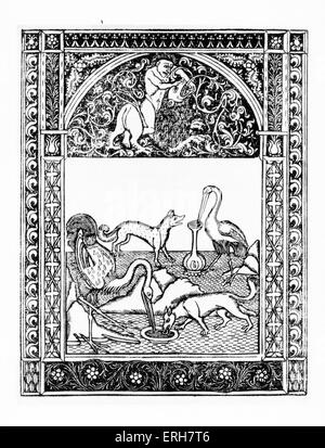 Der Fuchs und der Storch Stockfoto, Bild: 184249104 - Alamy