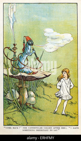 Alice im Wunderland, Alice und eine Raupe Stockfotografie - Alamy